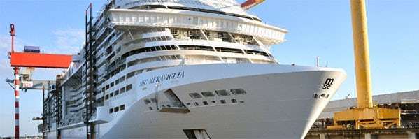 BELLISSIMA MSC reveals name of new ship at Meraviglia float out